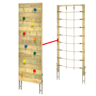 Climbing net & climbing wall | Climbing frame add-on | Wickey.ie